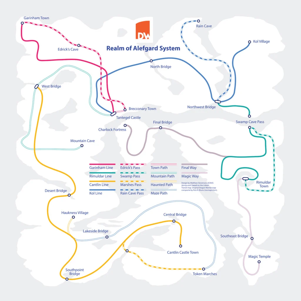 6 Classic Nintendo Gameworlds, Redrawn As Subway Maps - Fast Company