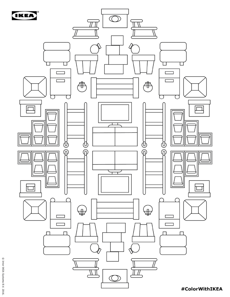 coloring book furniture