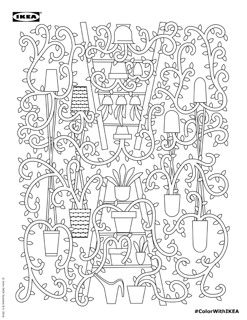 coloring book furniture
