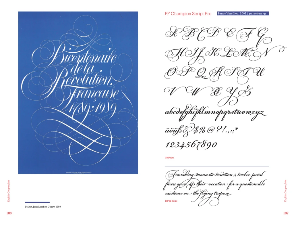 script typeface history