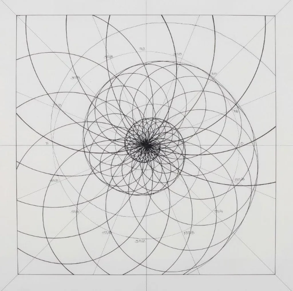 fibonacci spiral coloring page