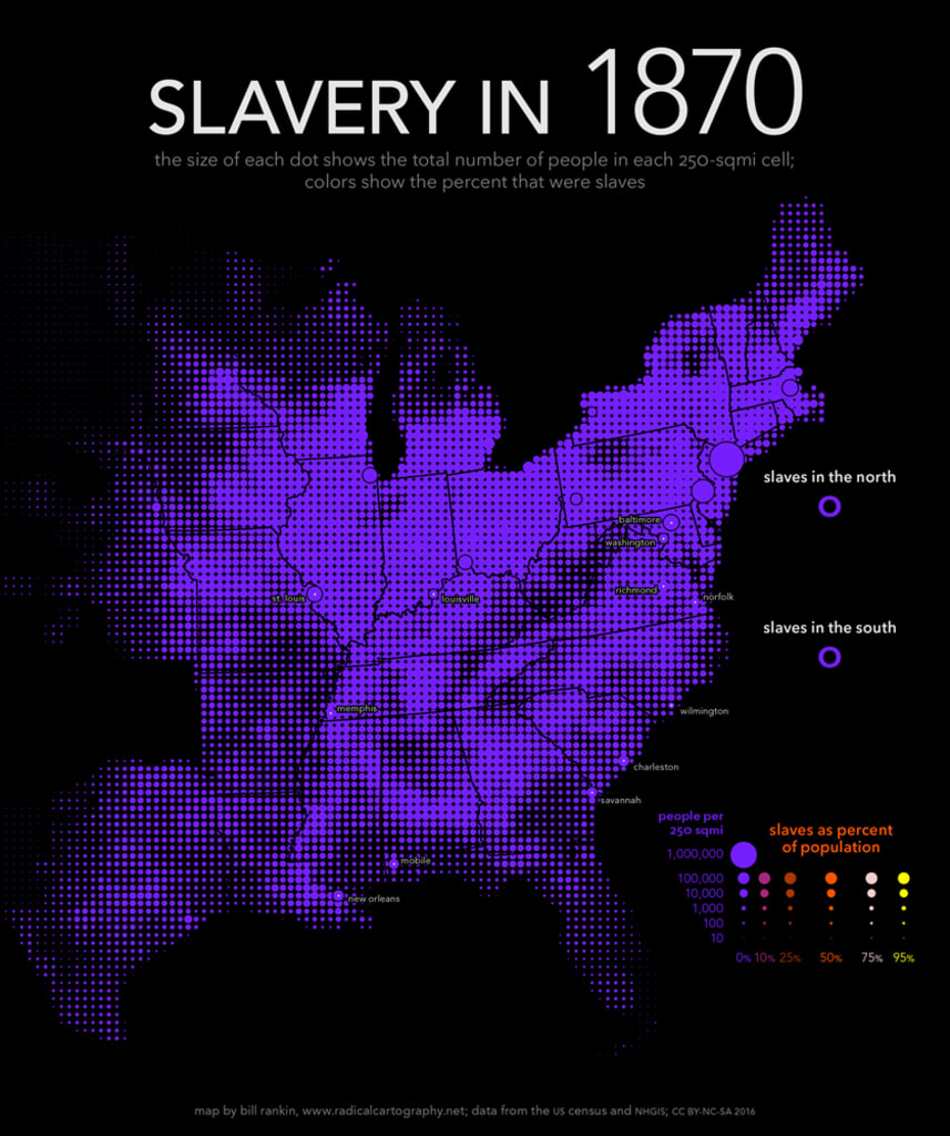 A Radical Cartographer Visualizes Slavery In America - Fast Company