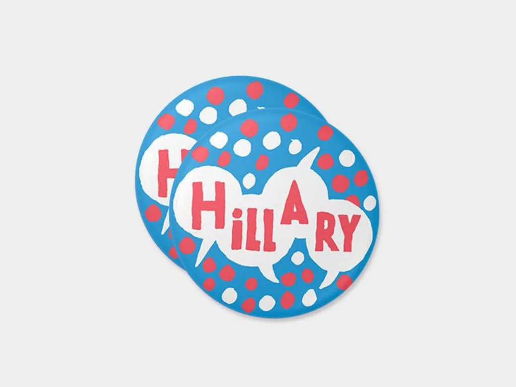 Hillary Clinton's Campaign Enlists 45 Top Designers To Create Buttons ...