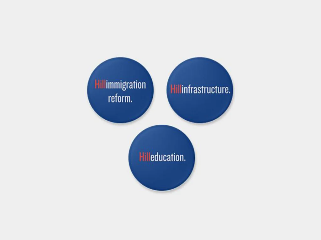 Hillary Clinton's Campaign Enlists 45 Top Designers To Create Buttons ...