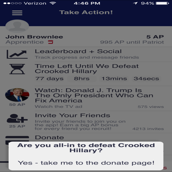 Donald Trump Has An App, And It's A Rip-Off Of Hillary's. Surprise ...