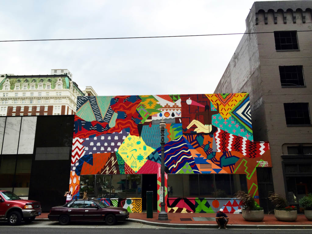 This Native American Artist's Street Art Reminds L.A. Residents Who Was ...