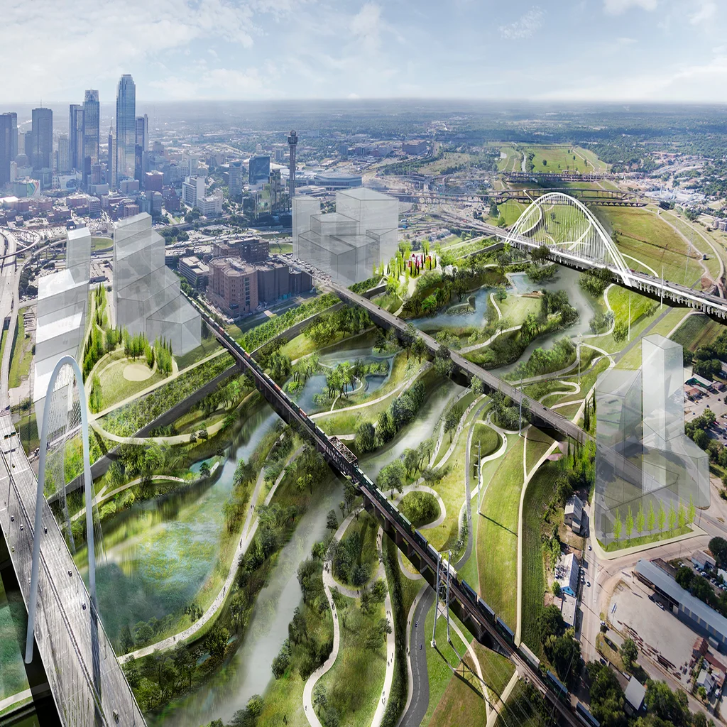 This New Riverside Park In Dallas Is Designed To Fill With Water When ...