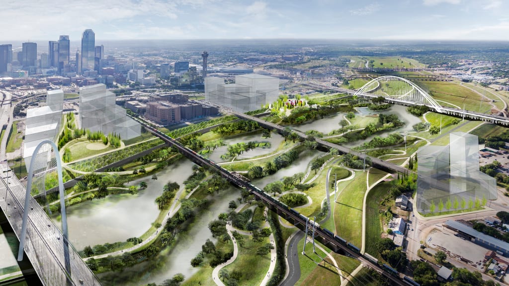 This New Riverside Park In Dallas Is Designed To Fill With Water When ...