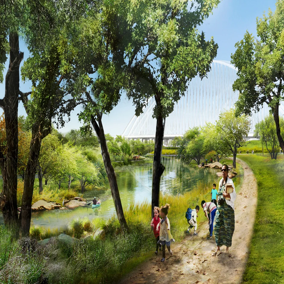 This New Riverside Park In Dallas Is Designed To Fill With Water When ...