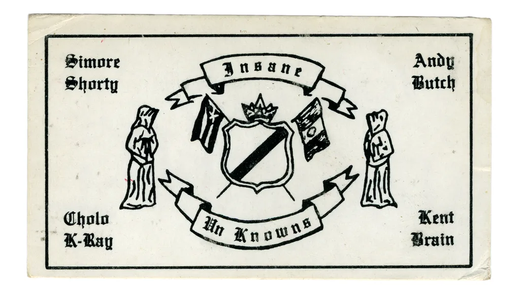 Decoding The Symbols Of 1970s Gangs-And Their Business Cards - Fast Company