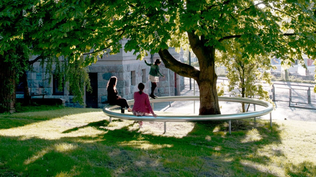 This Circular Park Bench Is The Most Scandinavian Thing Ever - Fast Company