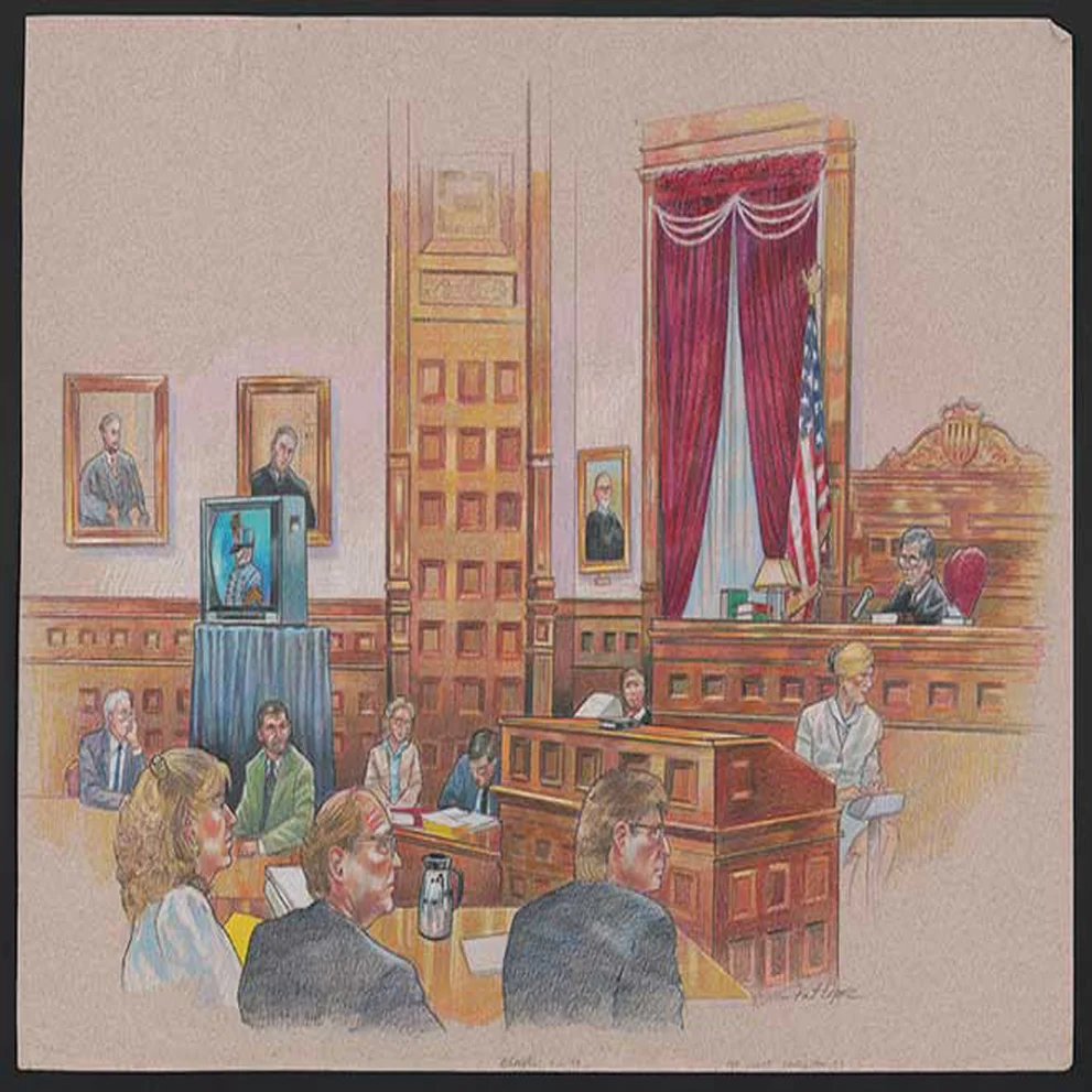 13 Courtroom Drawings That Captured History - Fast Company