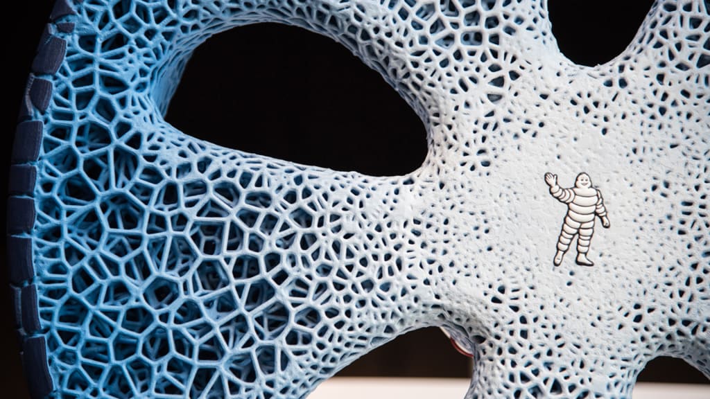 This New Tire Has No Air And Is 3D Printed From Biodegradable Materials ...