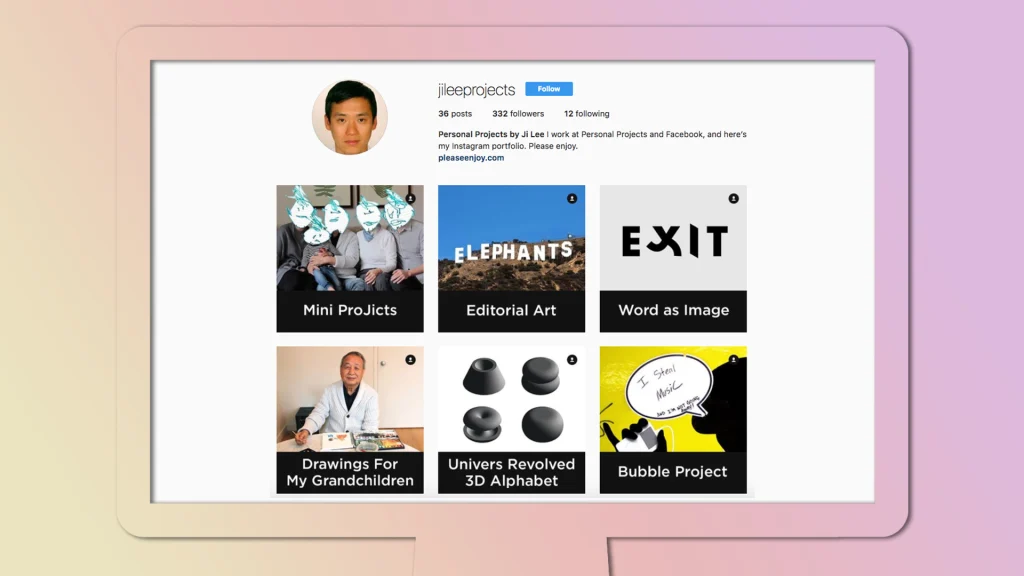Ingenious Hack Turns Instagram Into A Design Portfolio Site - Fast Company