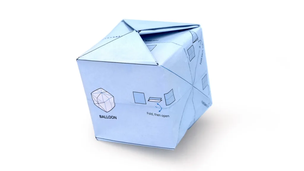 This clever gift wrap is printed with origami instructions - Fast Company