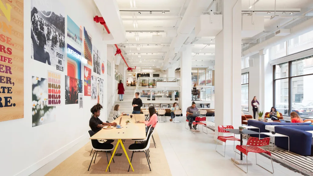 You can rent a desk by the minute at WeWork's first public location ...
