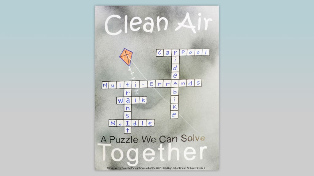 These posters designed by Utah teens demand action on clean air - Fast ...