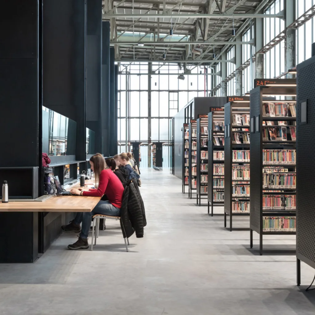 The library of the future is in an 80-year-old converted train shed ...