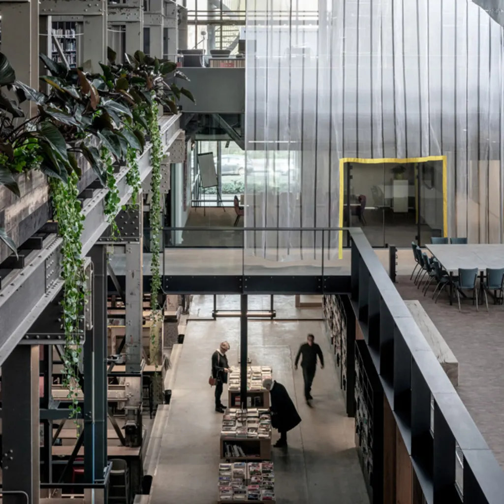 The library of the future is in an 80-year-old converted train shed ...