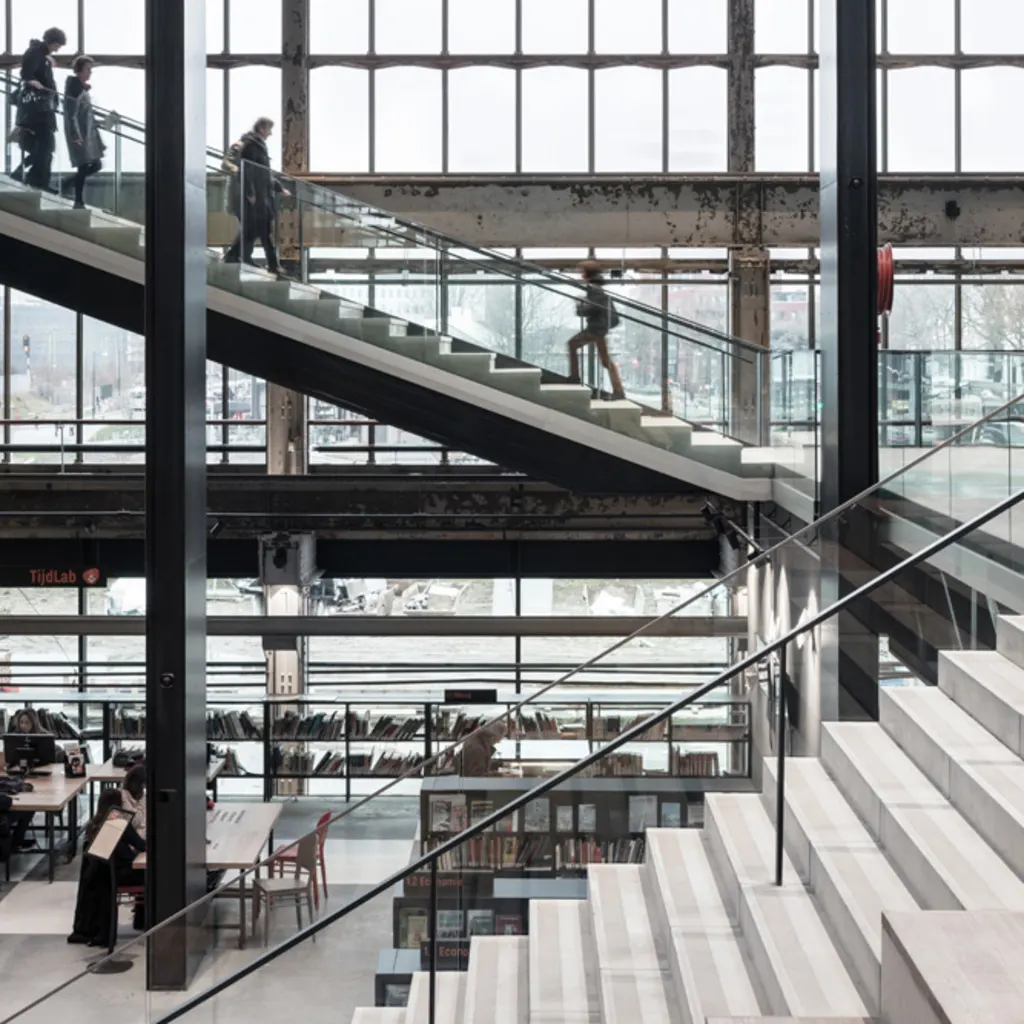 The library of the future is in an 80-year-old converted train shed ...