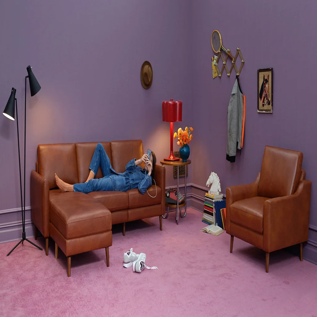 Burrow now delivers $3,000 leather couches by mail to your doorstep ...