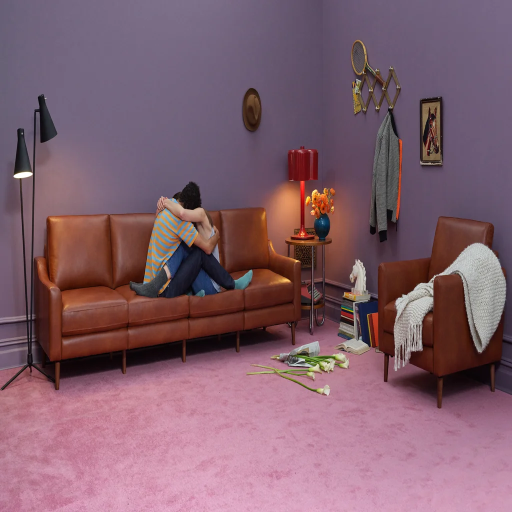 Burrow now delivers $3,000 leather couches by mail to your doorstep ...