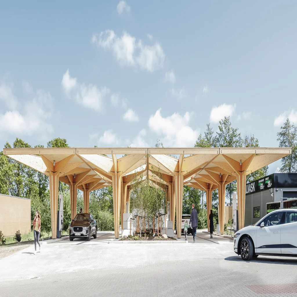 These beautiful electric charging points are the gas station of the ...