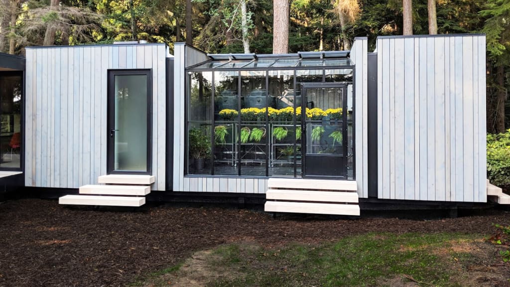 These flat-pack homes can be fully assembled in less than three months ...