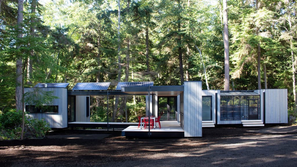 These flat-pack homes can be fully assembled in less than three months ...