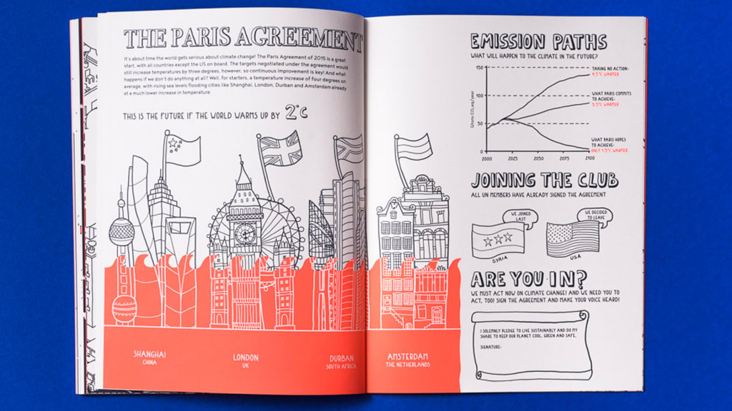 This climate change coloring book illustrates how we transition to ...