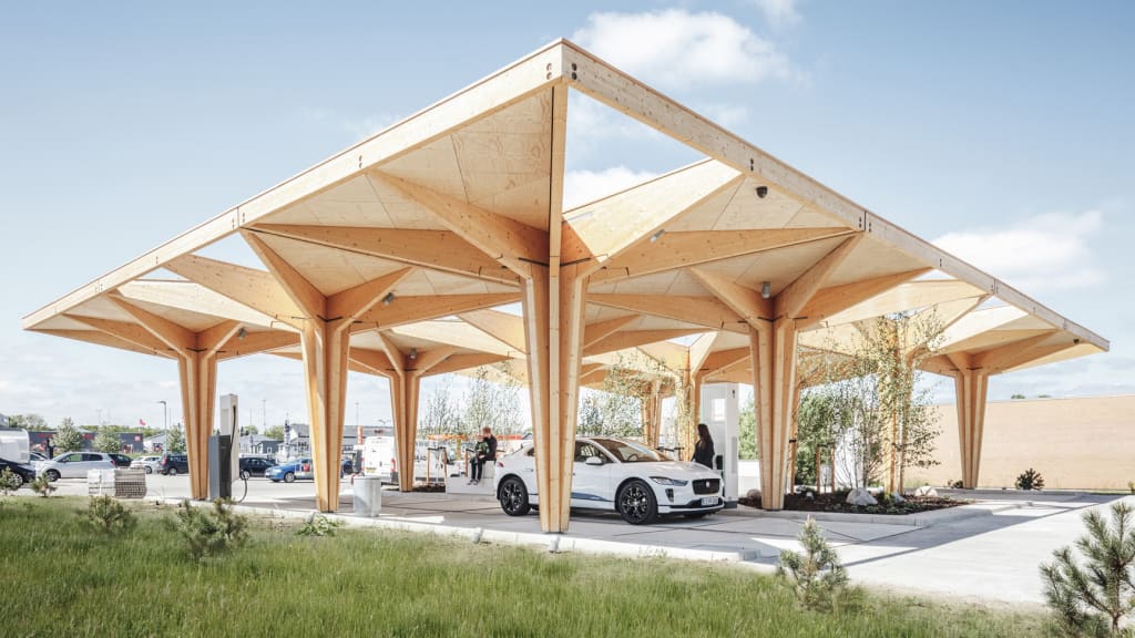 These beautiful electric charging points are the gas station of the ...