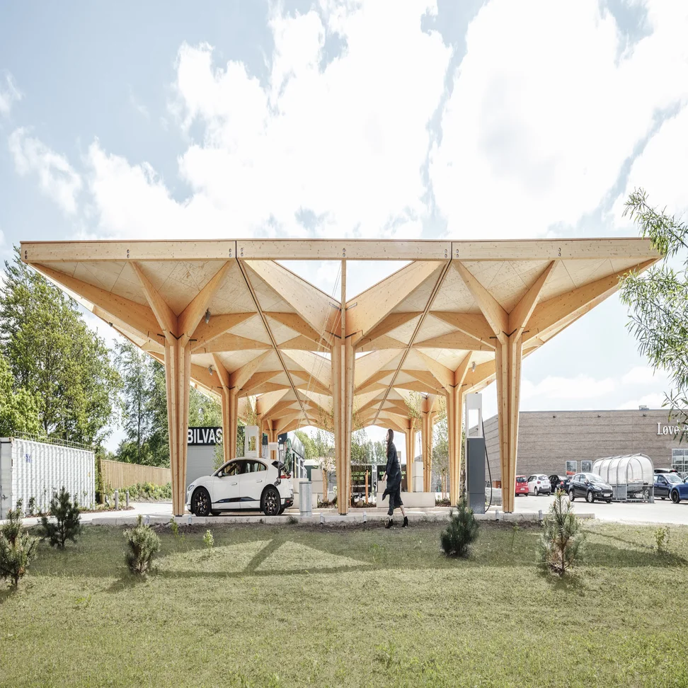 These beautiful electric charging points are the gas station of the ...