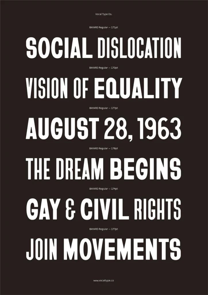 These powerful fonts are based on protest movements, from civil rights ...