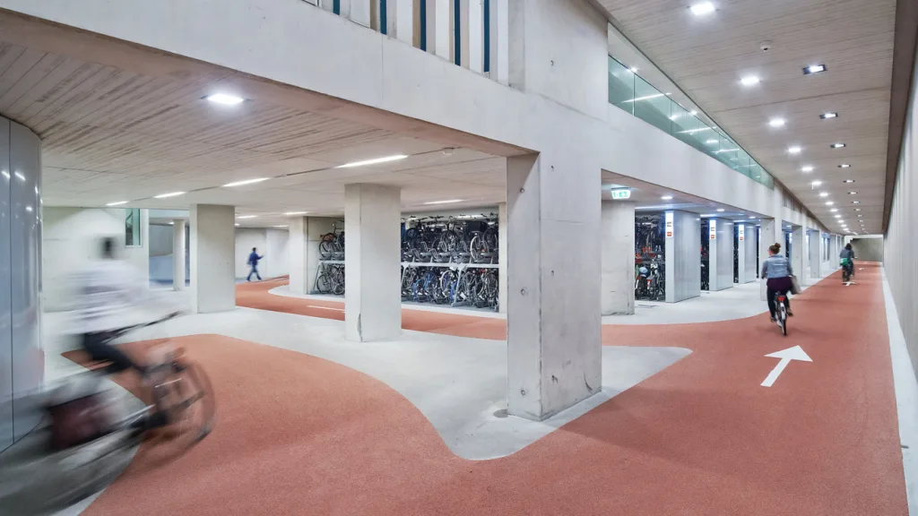 What it's like inside the world's largest bike parking garage - Fast Company