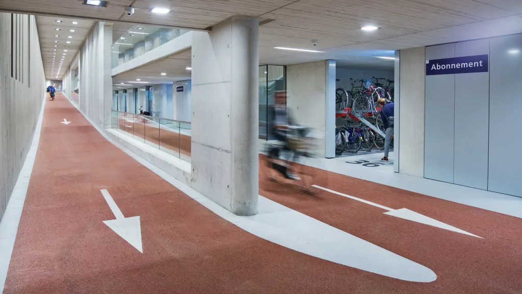 What it's like inside the world's largest bike parking garage - Fast Company