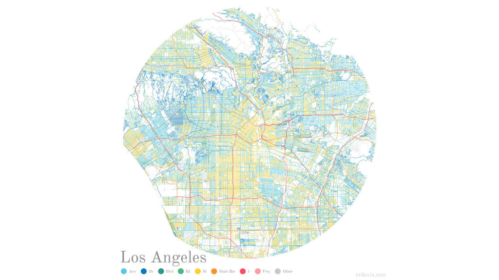 These colorful maps reveal the hidden logic of your city's street names ...
