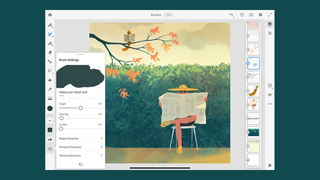Adobe Fresco is a new iPad app for people who can't draw - Fast Company