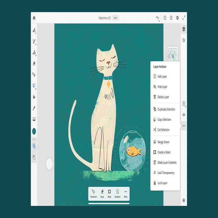 Adobe Fresco is a new iPad app for people who can't draw - Fast Company