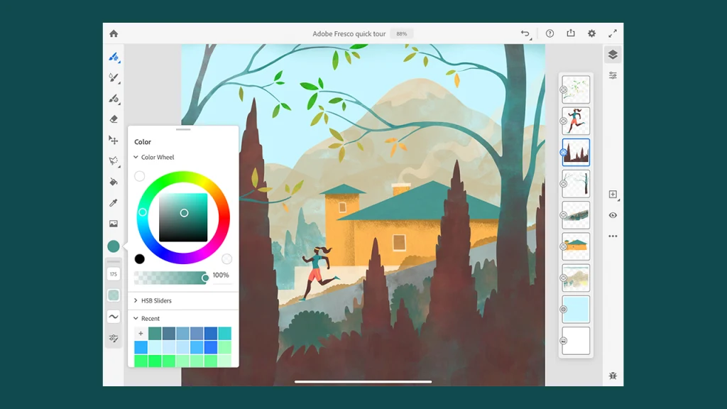 Adobe Fresco is a new iPad app for people who can't draw - Fast Company