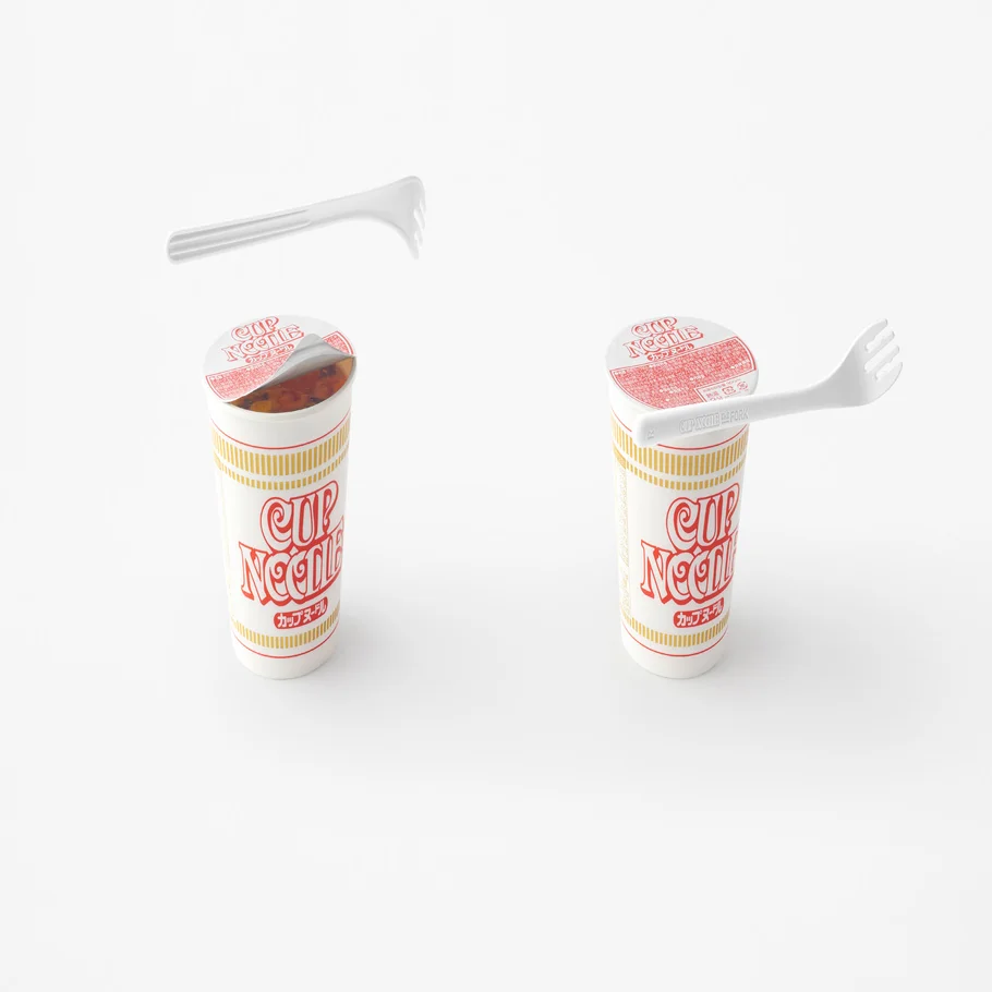 A legendary design firm developed this fork just for eating Cup Noodles ...