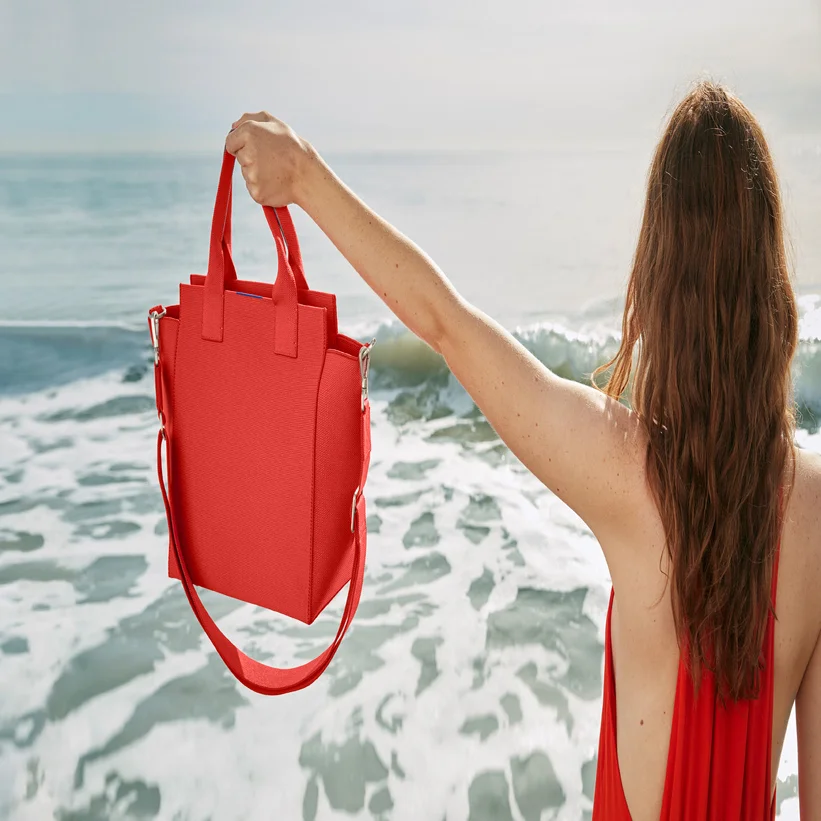 These stylish handbags were made from plastic fished out of the ocean ...