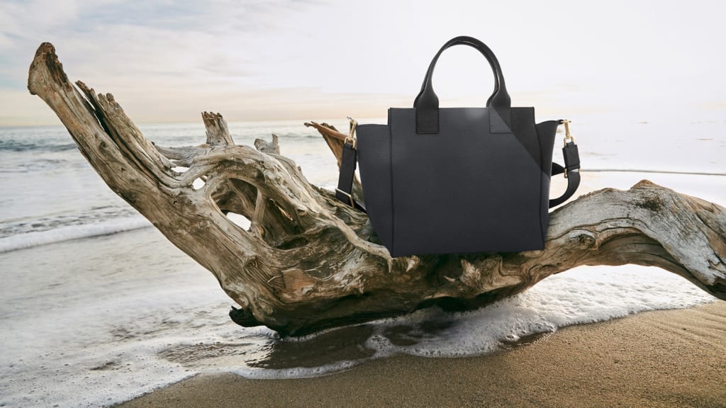 These stylish handbags were made from plastic fished out of the ocean ...