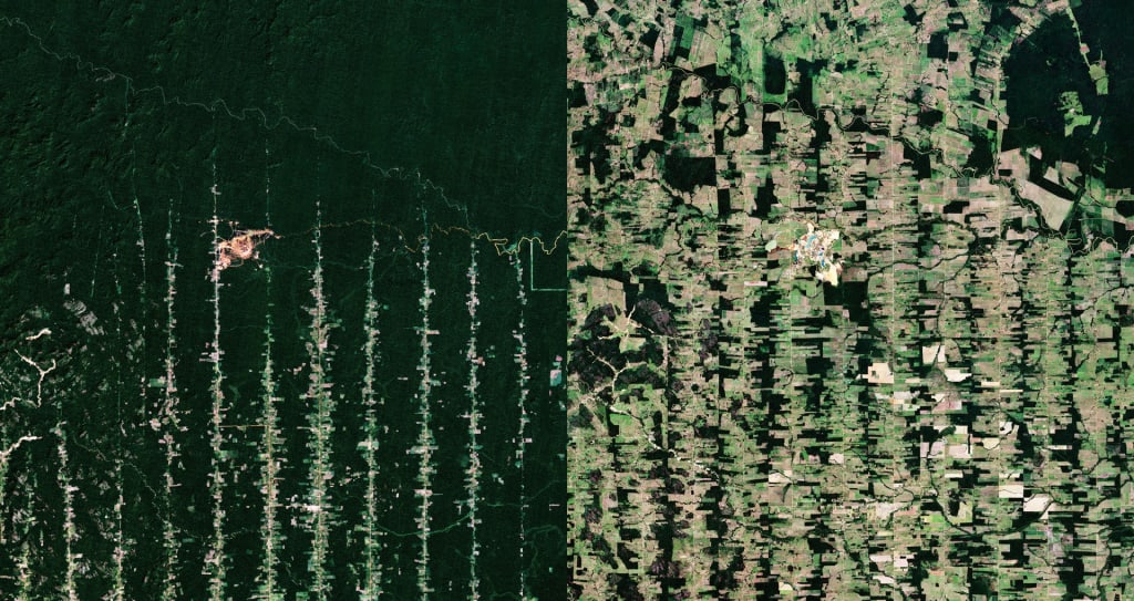 These stunning before-and-after satellite photos show humanity's ...