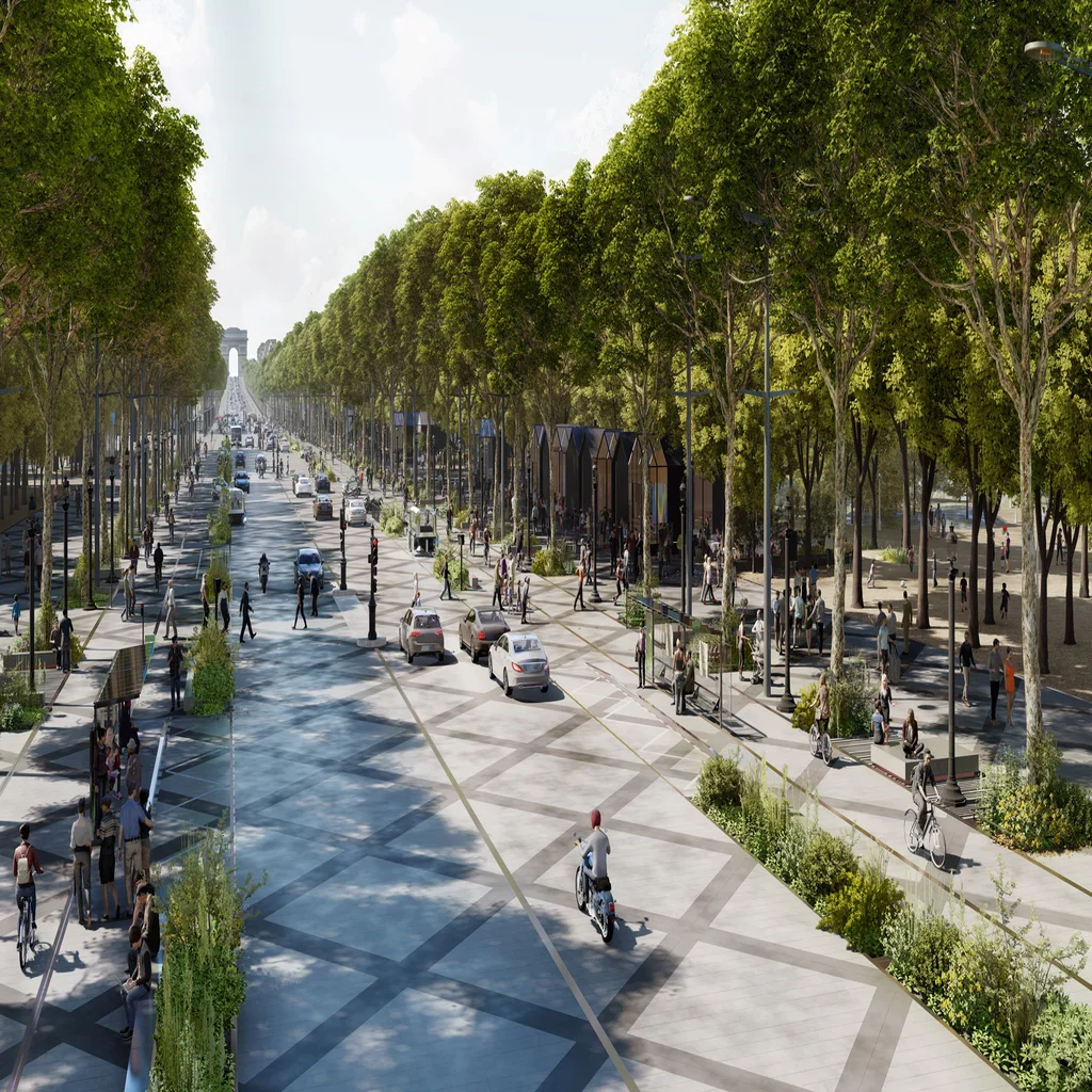 Paris is turning its iconic street into pedestrian gardens - Fast Company