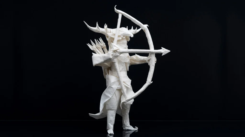These impossibly detailed origami figures are made of a single piece of ...