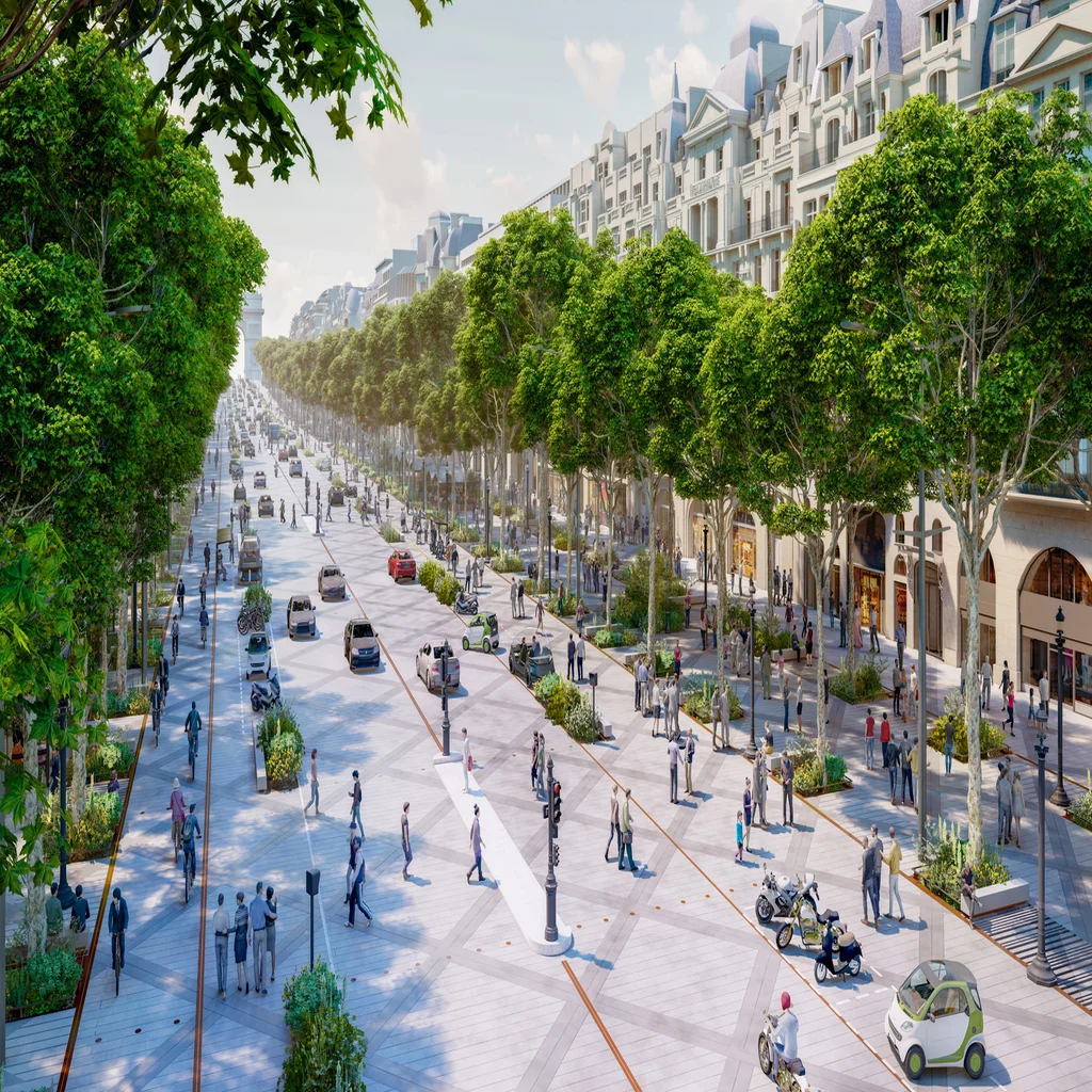 Paris is turning its iconic street into pedestrian gardens - Fast Company