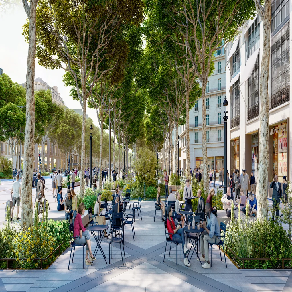 Paris is turning its iconic street into pedestrian gardens - Fast Company