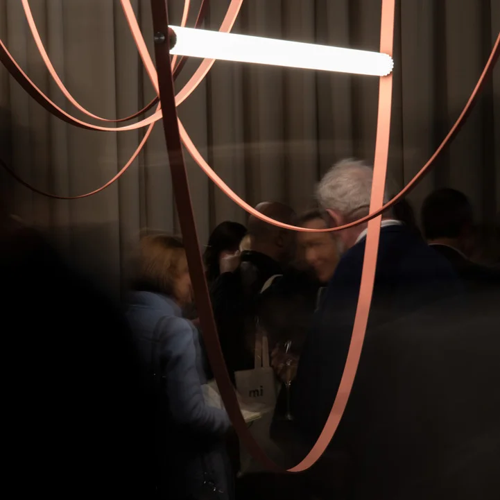 This stringy chandelier is all about its very long cord - Fast Company