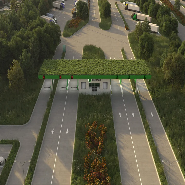 This inverted building saves energy because it's 300 feet underground ...