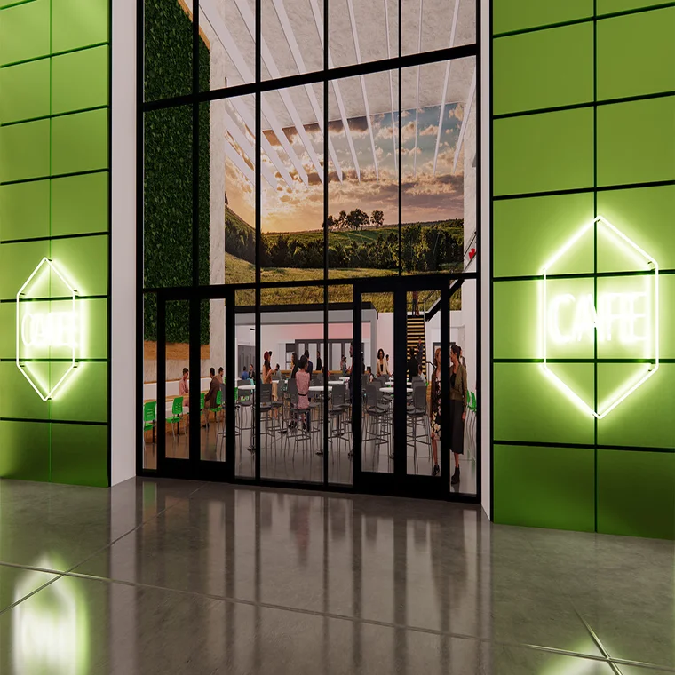 This inverted building saves energy because it's 300 feet underground ...